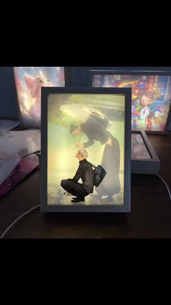 Jujutsu Kaisen Satoru Gojo Art Painting Design 3d Night Lights Led 3 ...
