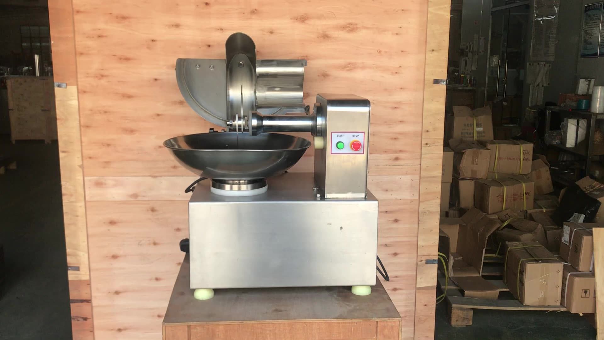 Table Top Cut Up Food Production 80kg/h Capacity 5 Liter Small Meat ...