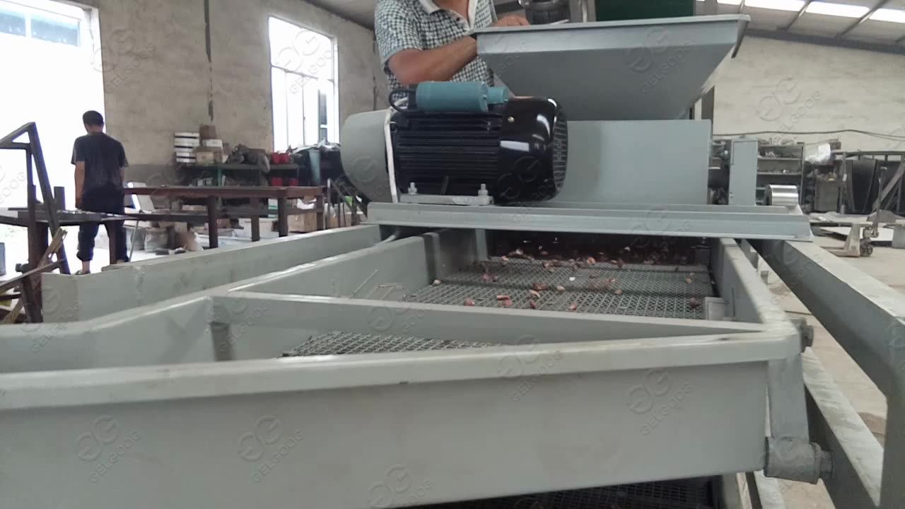 Automatic Hazelnut Peeling Almond Breaker Sheller Processing Palm Kernel Crushing Huller Husker ...