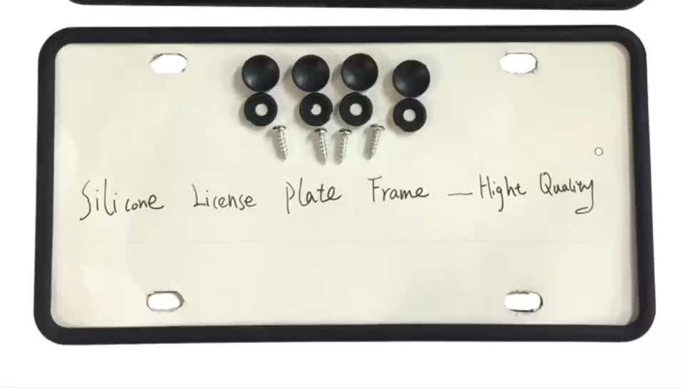 Automotive Parts With Mounting Accessories Silicone License Plate Frame ...