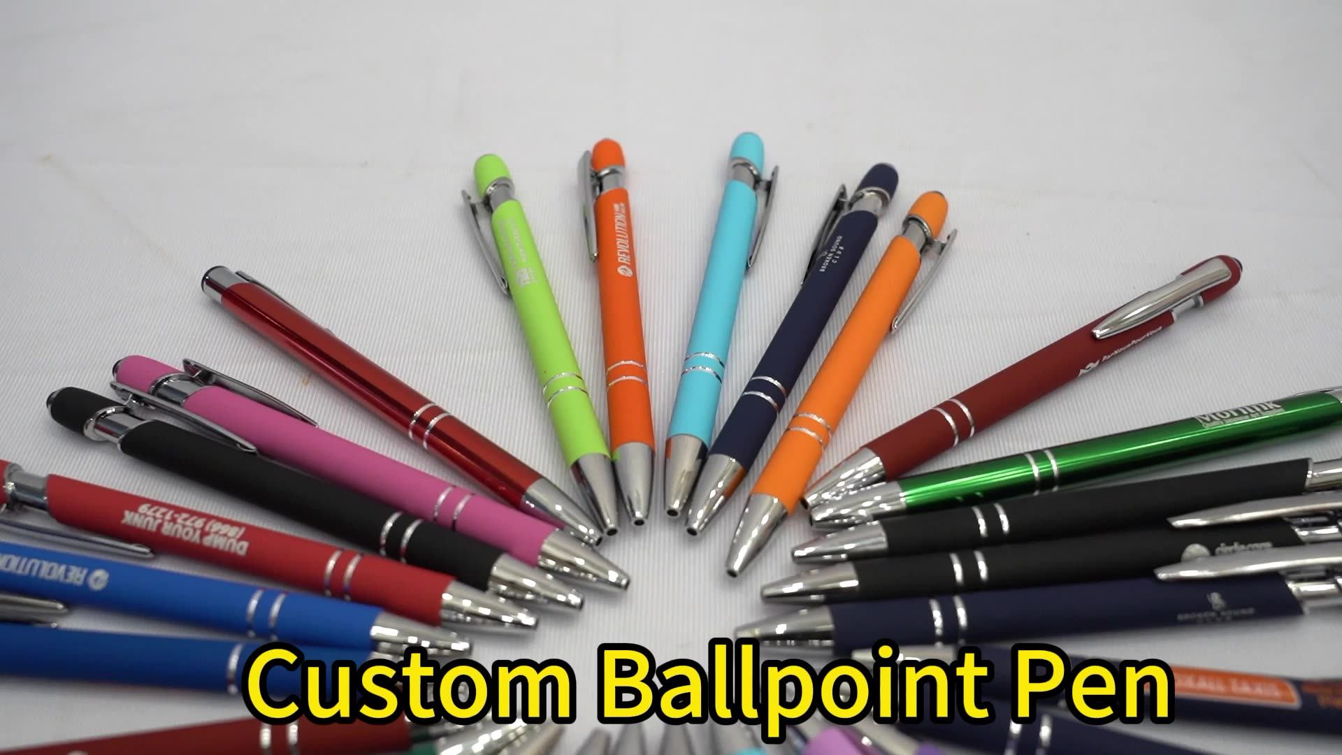 Urable Refill Hotel Advertising Business Metal Ballpoint Pen Printing ...