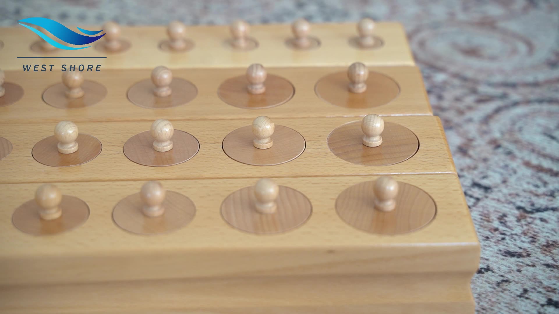 Xiha Montessori Materials Wooden Sensorial Knobbed Cylinder Block ...