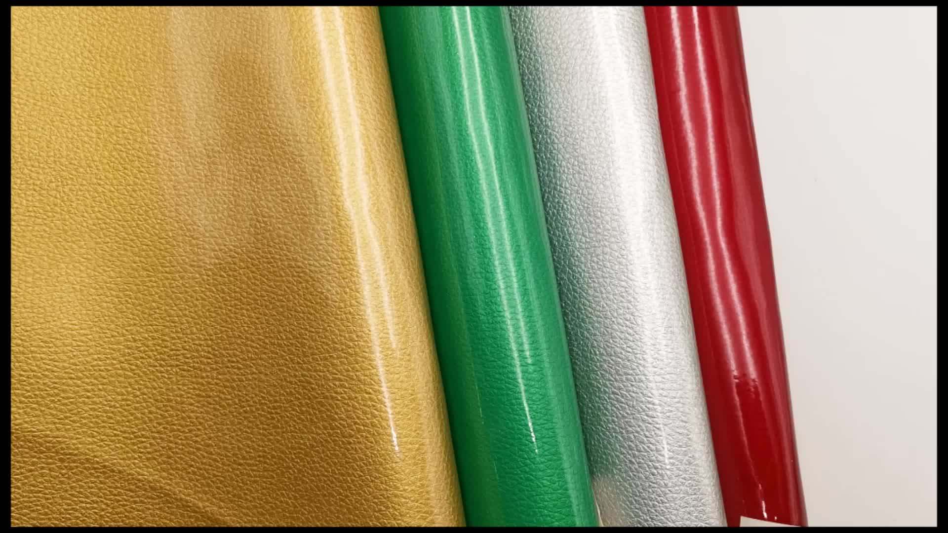 High Glossy Patent Pu Bag Leather Artificial Litchi Grain Shoe Leather ...