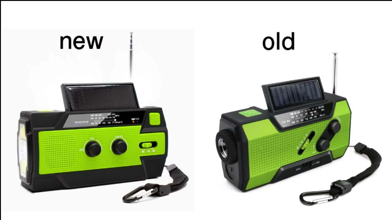 Md-090p Runningsnail Dynamo Emergency Solar Powered Weather Hand Crank ...