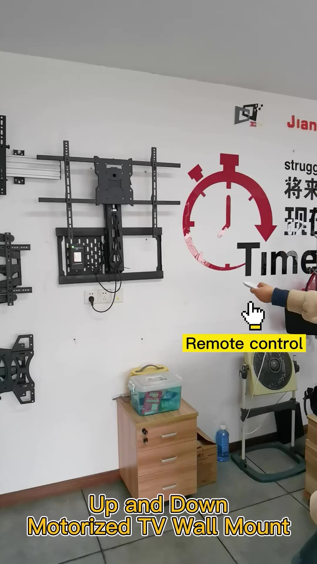 Wholesale Height Adjustment Electric Tv Wall Bracket Smart Remote ...