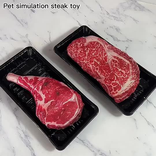 Wholesale Custom Logo Simulation Steak Interactive Durable Canvas ...