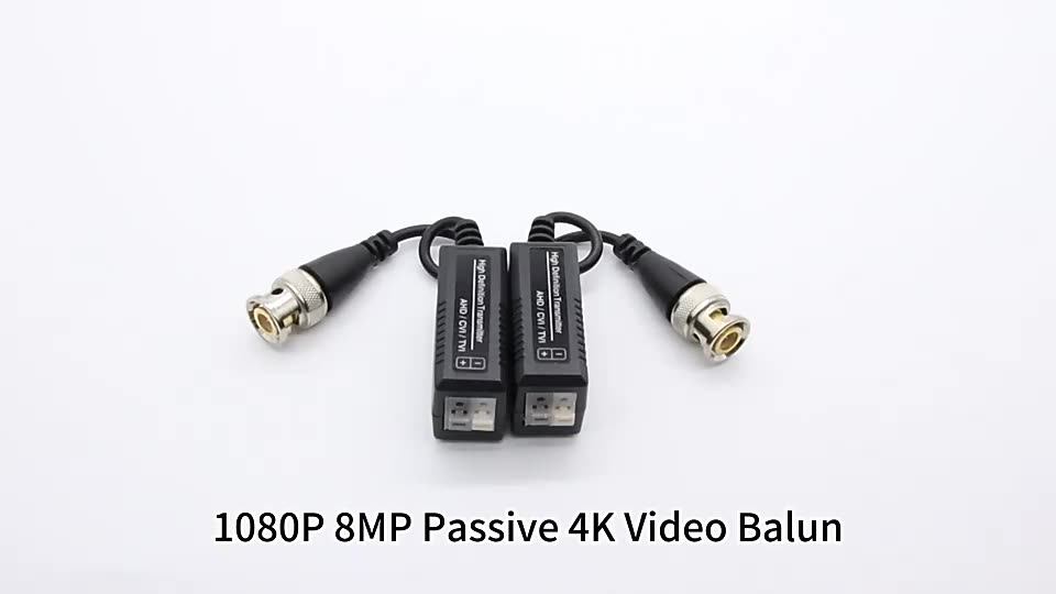 Passive Hd Video Balun With Power Audio E For Cctv Ip Camera Full Hdcvi ...