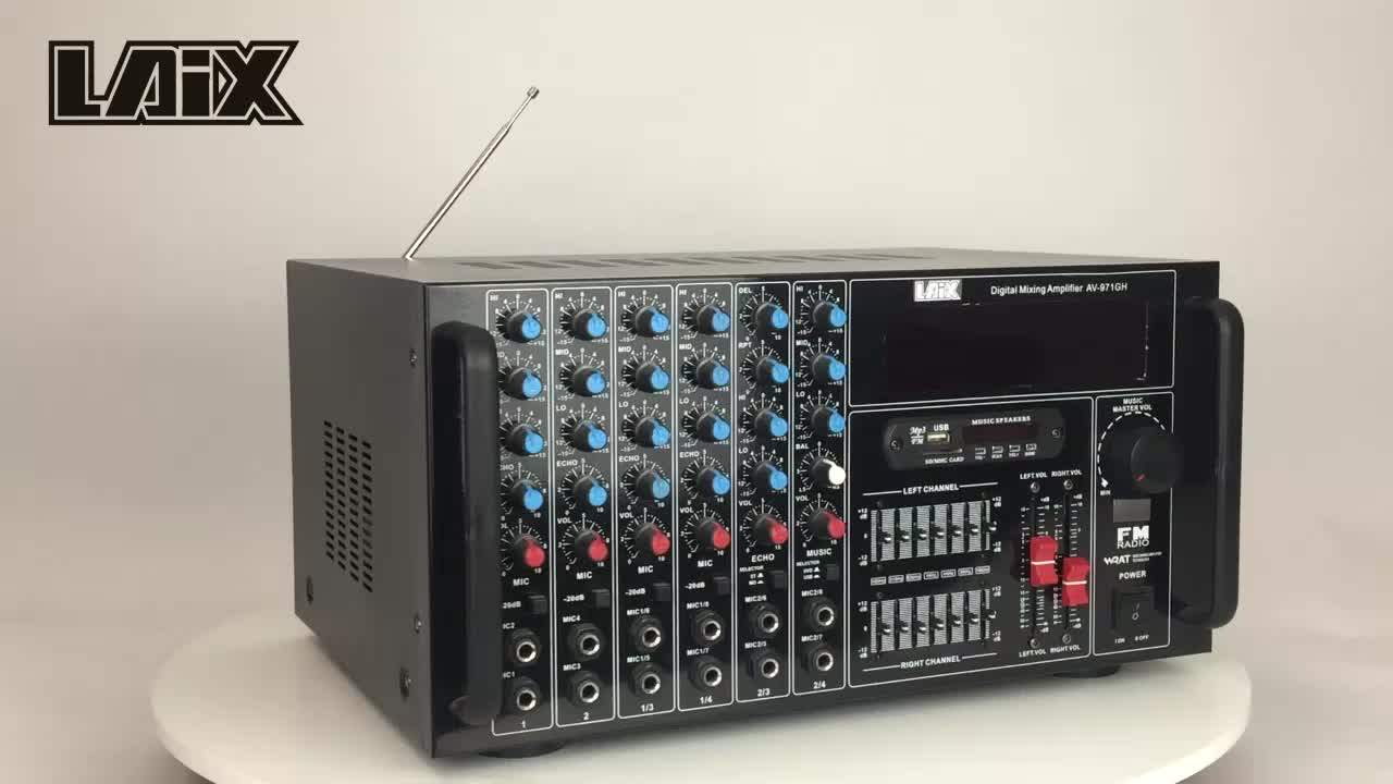 Laix Av-971ga Ampli Mixer Power Mp3 Module Subwoofer Digital Amp Audio ...