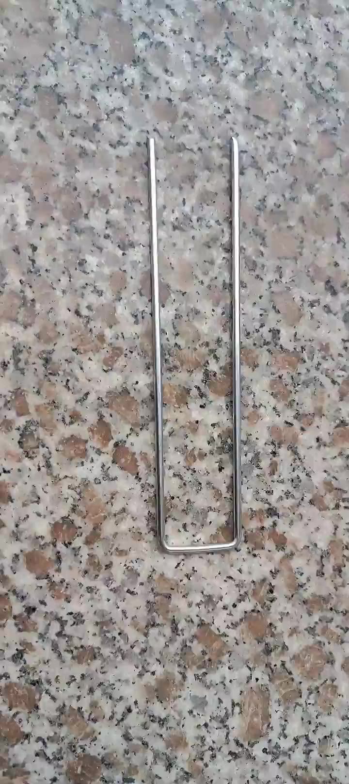 150 Mm U Shaped Galvanized Garden Pegs Fence Pin Nails Galvanized Sod ...