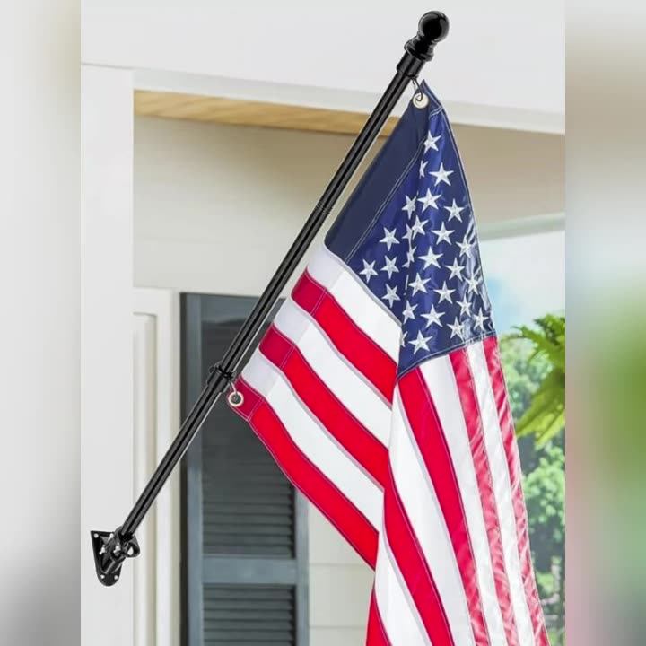 Wholesale 6ft Black Indoor Ceremonial Flagpole Stainless Steel ...