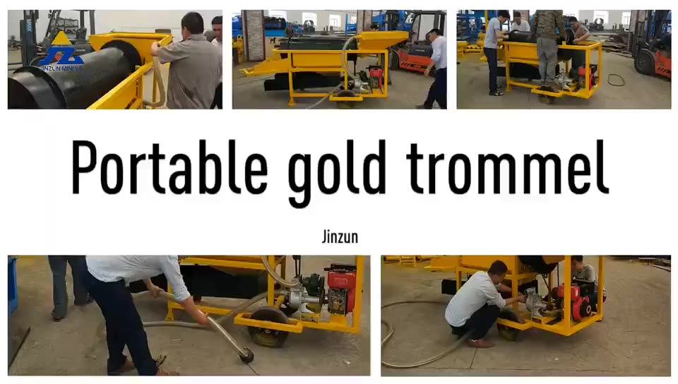 Mobile Small Trommel Mining Machine Mini Portable Placer Gold Mining ...