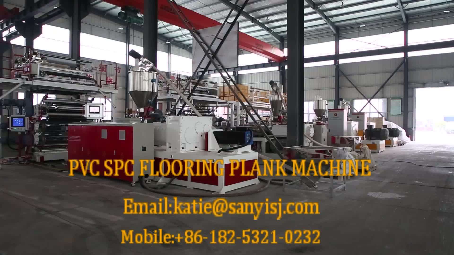Pvc Vinyl Floor Rigid Core Spc Flooring Production Line - Buy Pvc Vinyl ...