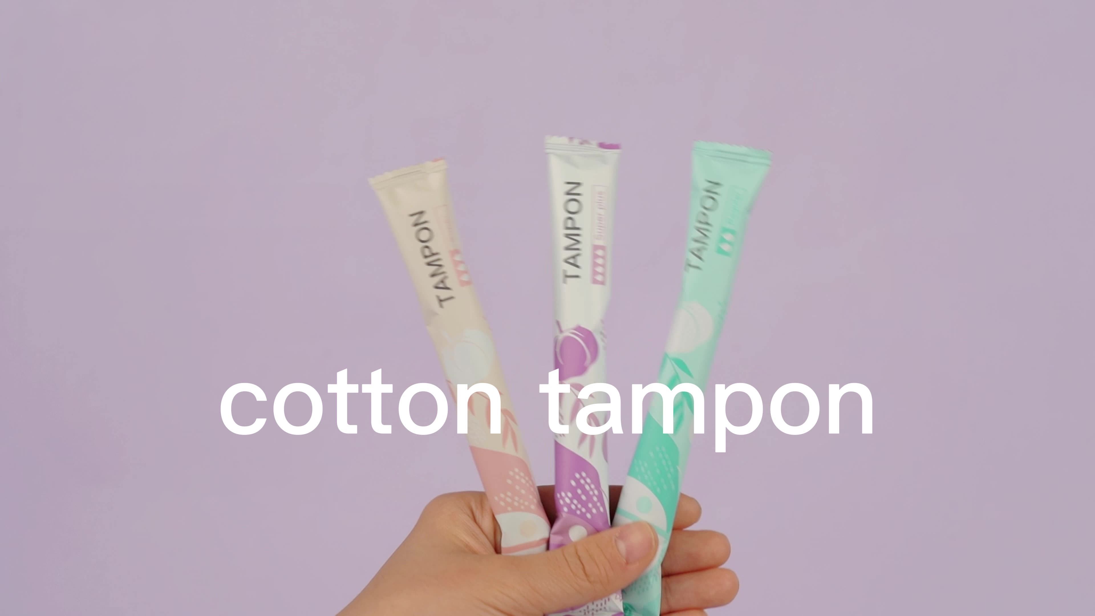 High Quality Vaginal Long Feminine Custom Organic Applicator Tampons ...