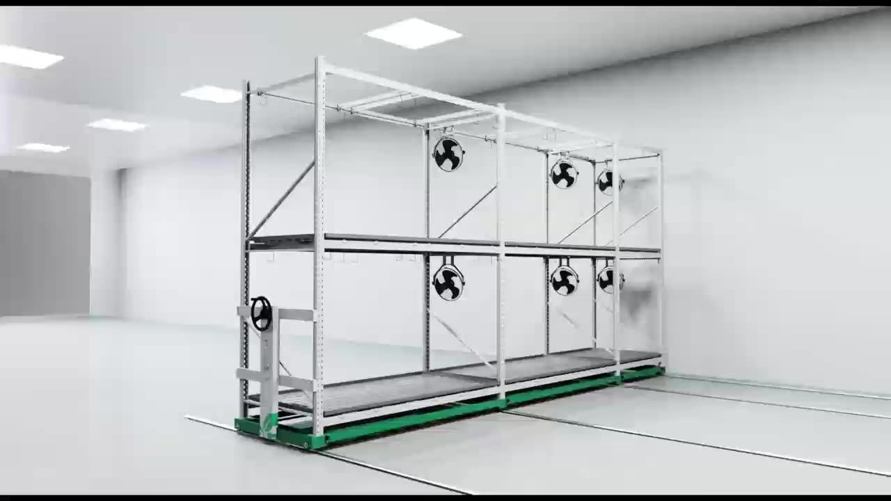 Vertical Farming Medical Plants Growing Rack Movable Track Grow Tray ...