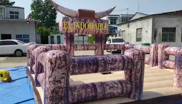 Commercial Inflatable Bull Rodeo Ride Game Inflatable Bull Riding ...