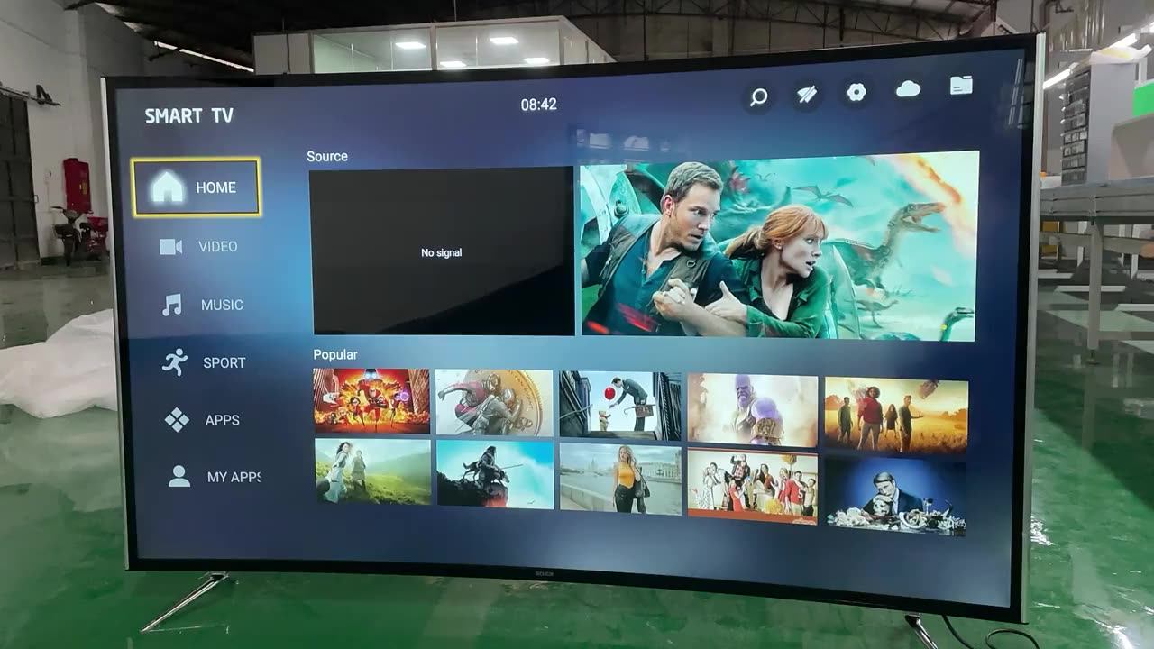 Curved Screen 50 Inch Smart Android Led Tv Ultra Hd 4k Smart Television ...