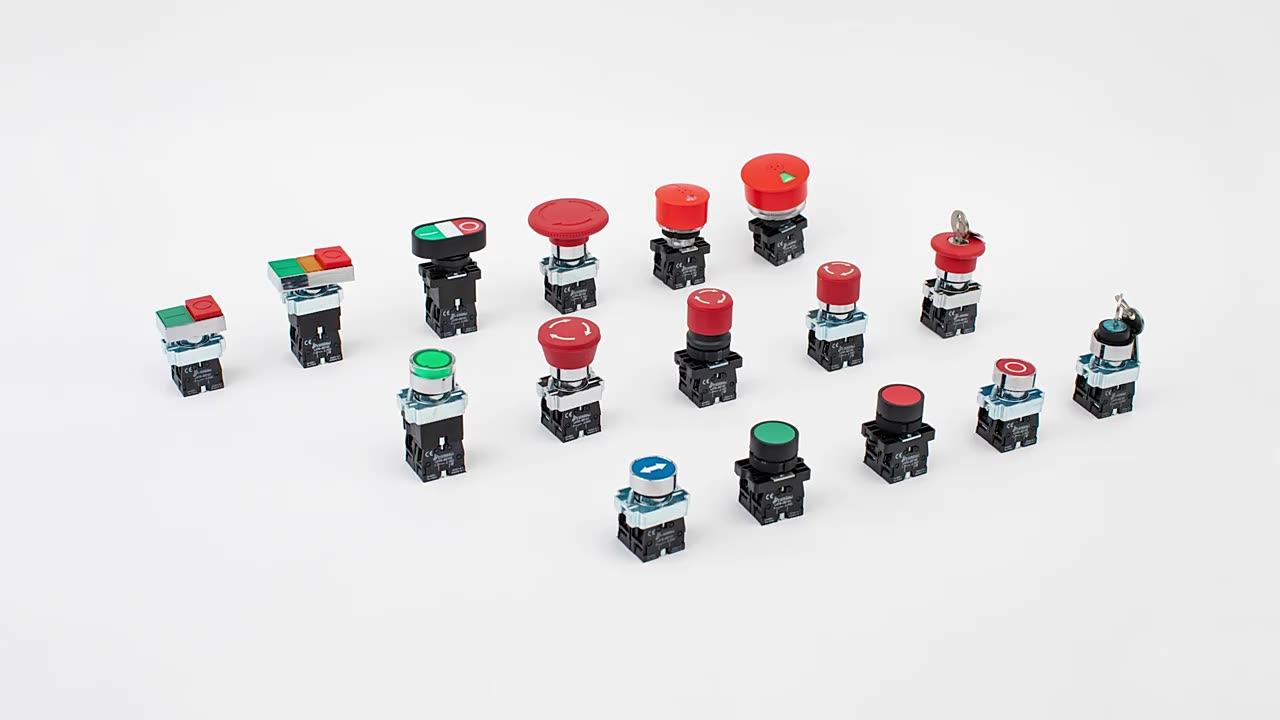 Lay5-bd33 22mm 220v 3 Position Metal Selector Push Button Control Switch - Buy 22mm 3 Position ...