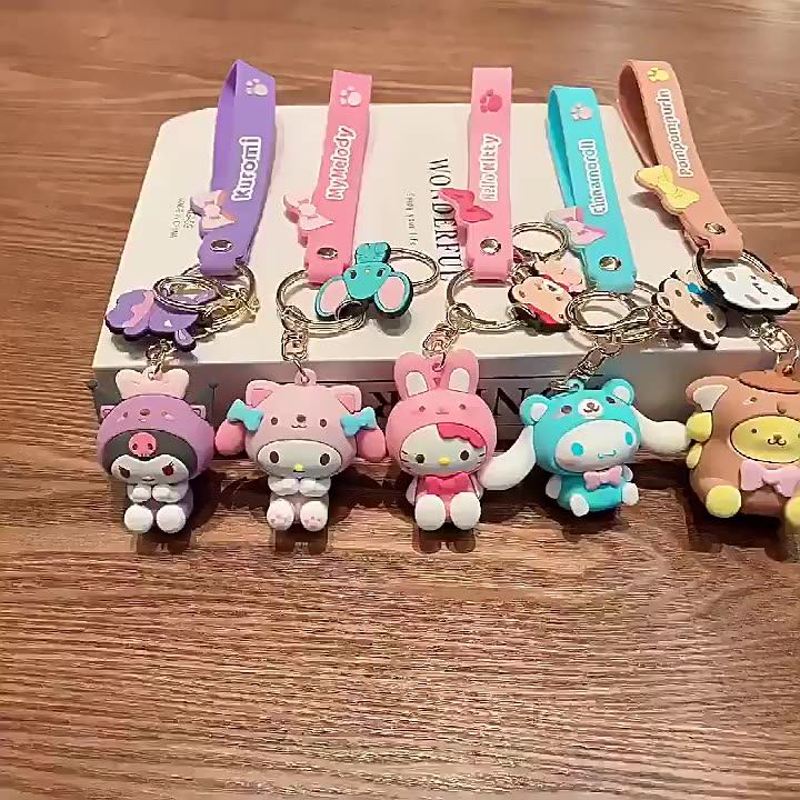 Wholesale Cute Kawaii Mymelody Kuromi Cinnamoroll Pompom Purin Charm ...