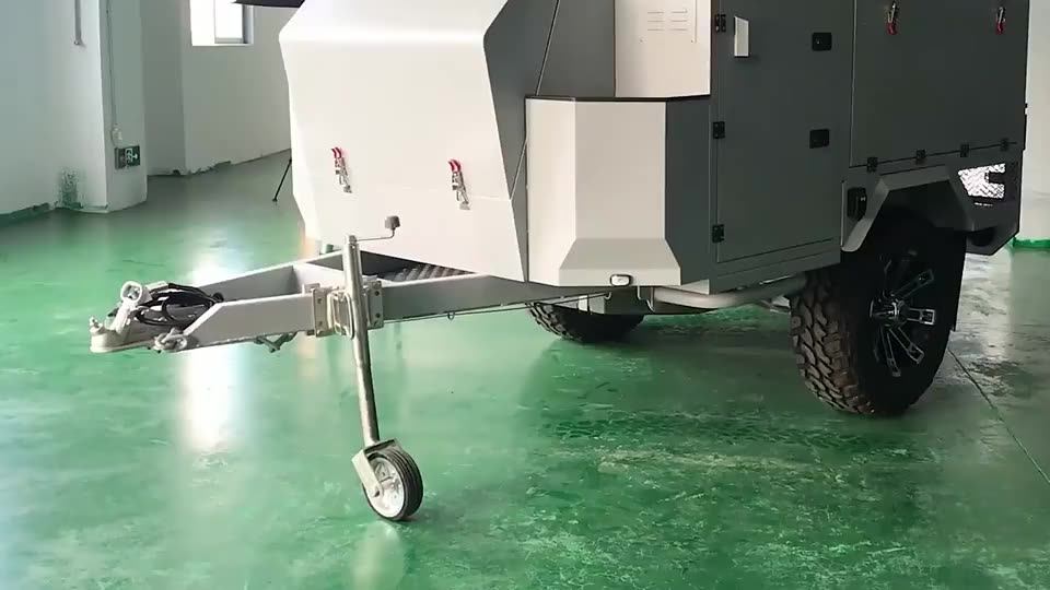 Camping Trailer Tent Flat Portable Camper Trailer Tents Off Road Front ...