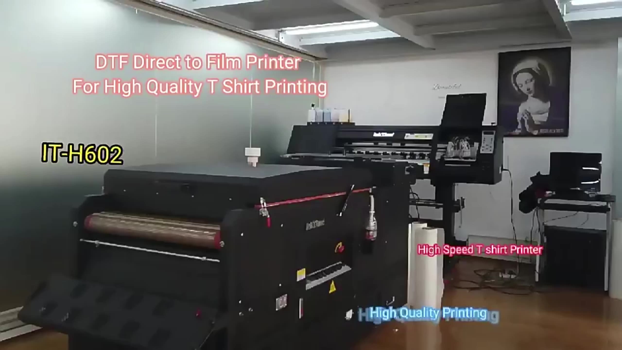 I3200 Printheads Shake Powder Drying 4 Head Dtf Printer 24 Inch Dtf Printer 60cm Printing ...