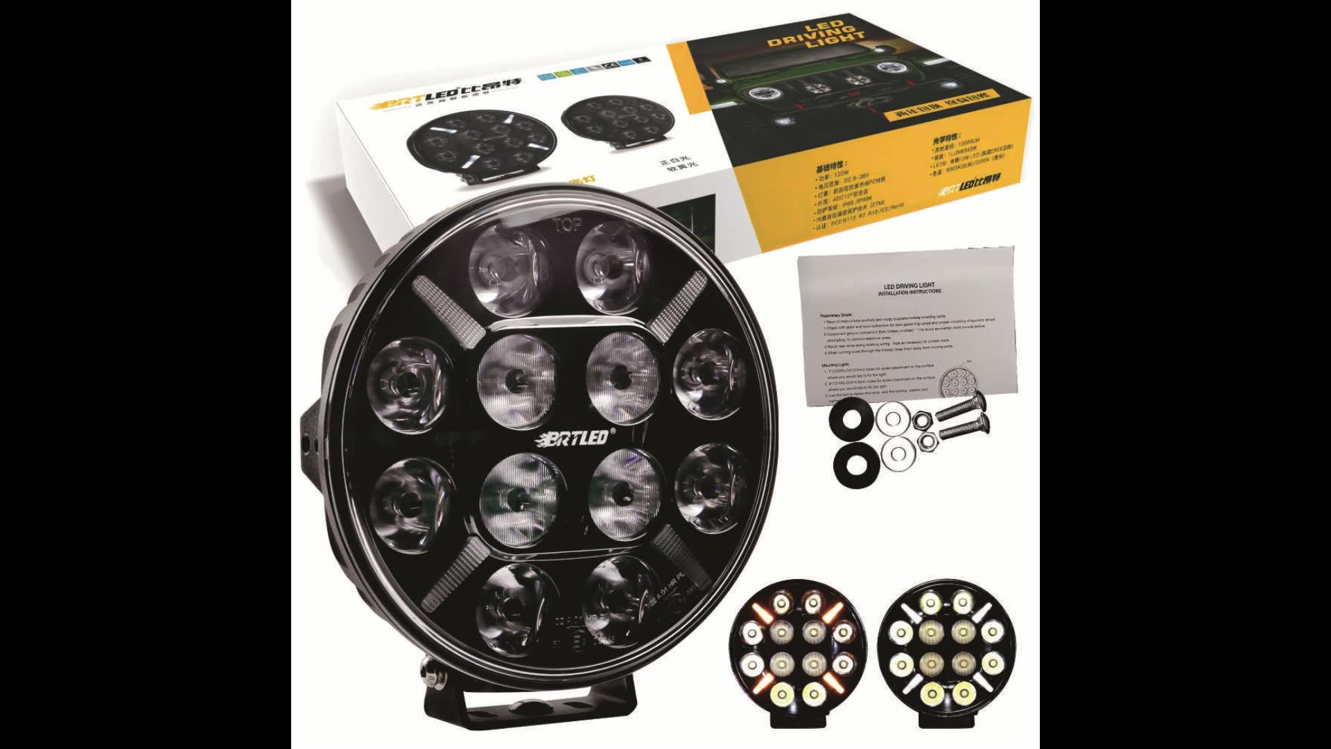 Led Driving Light 9 Inch Drl 120w Wholesale Led Fog Lights 4x4 Truck ...