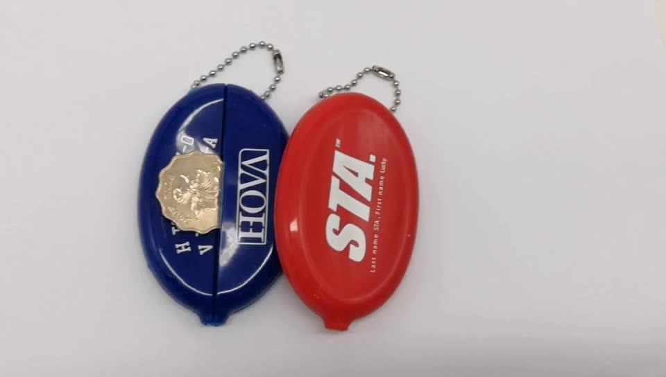 Wholesale & Oem Pvc Custom Oval Shape Plastic Squeeze Coin Holder ...