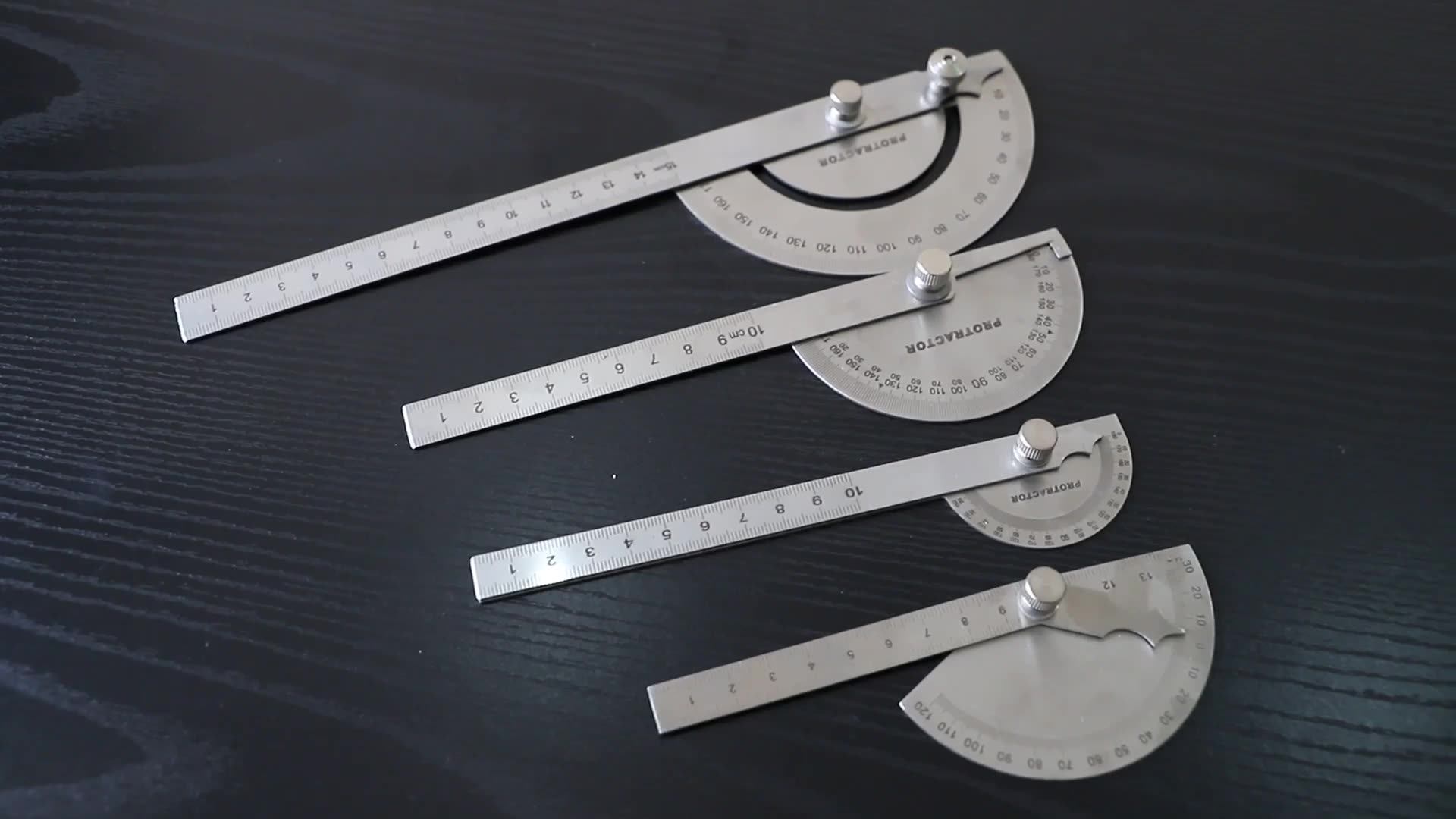 Stainless Steel Protractor Teaching Measuring Tool 180 Degree Angle ...