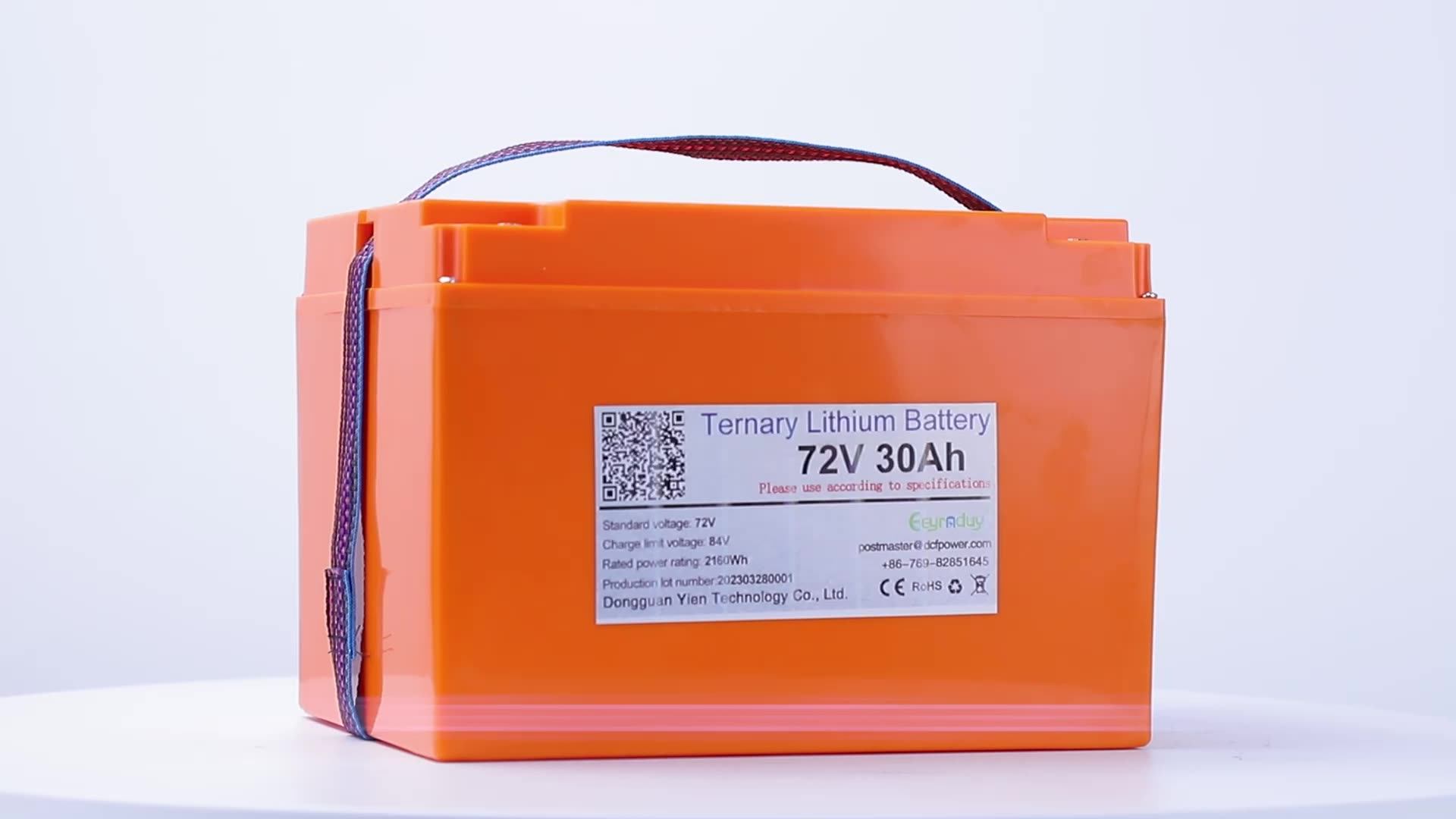 Lifepo4 Lithium Ion 72v 20ah 30ah 40ah 50ah 100ah Rechargeable Battery ...