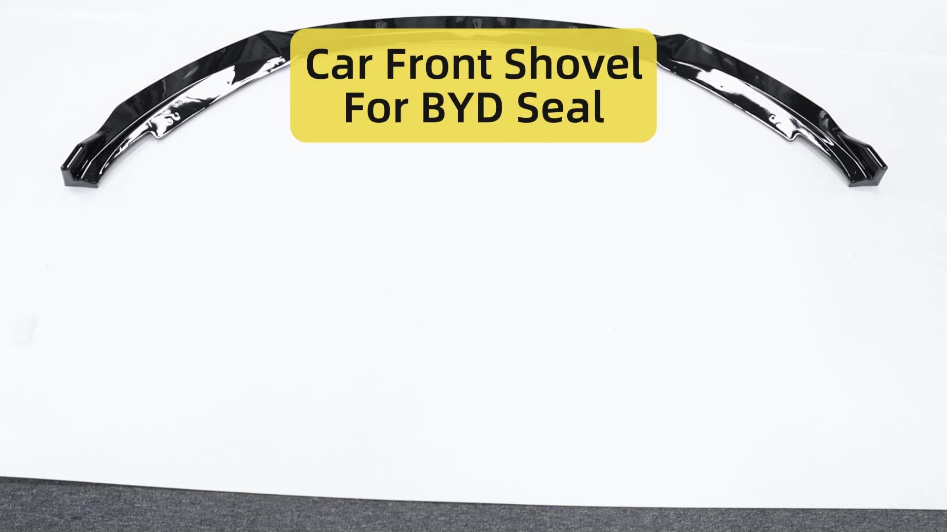 For Byd Seal Accessories Front Bumper Lip Pp Carbon Fiber Pattern Bull ...