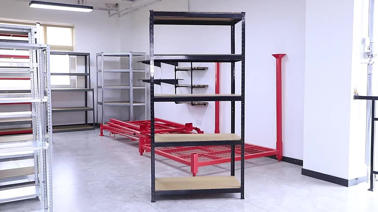 Heavy Duty Slotted Shelving Galvanized Metal/steel Boltless Home ...