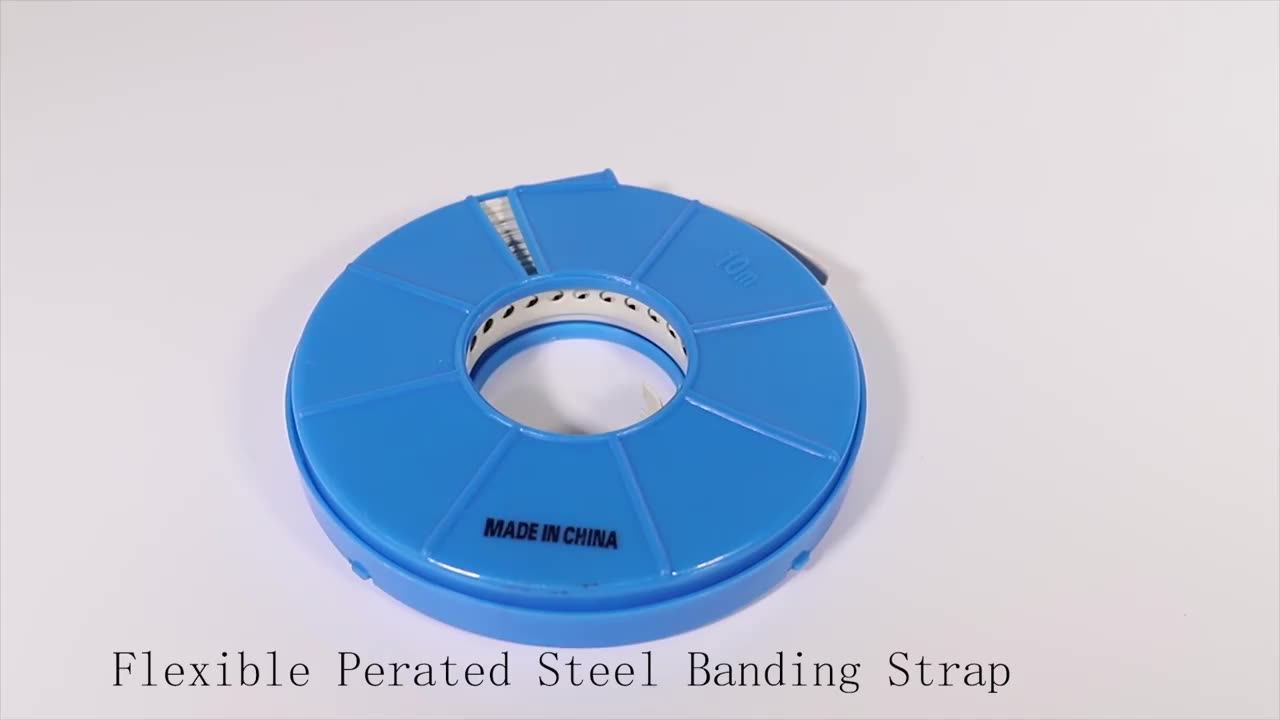 Color Plastic Powder Surface Good Perforated Bands Steel Tape Steel ...