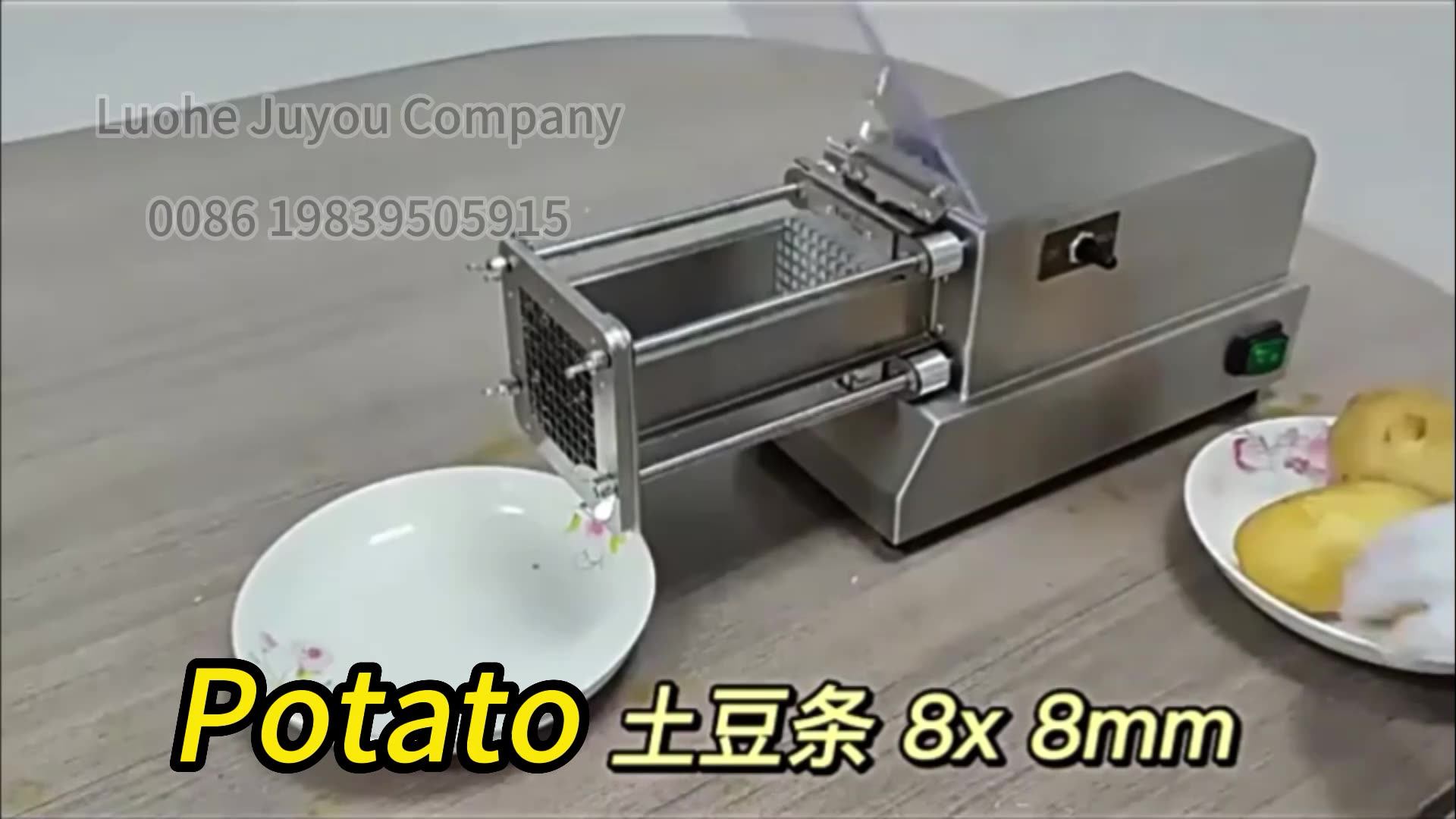 Small Automatic Potato Cutting Machine French Fries Cutter Vegetables ...