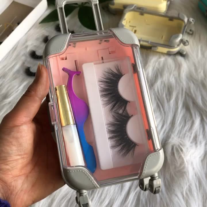 Eyelash Suitcases Mink Lash Box Private Label Suitcase Lash Case - Buy ...