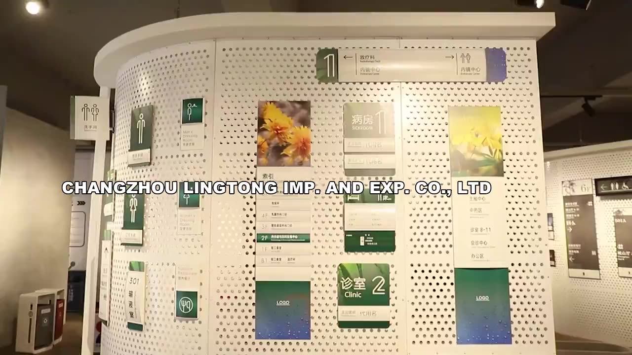 Factory Supply Curved Office Door Signs Aluminum Profile Modular ...