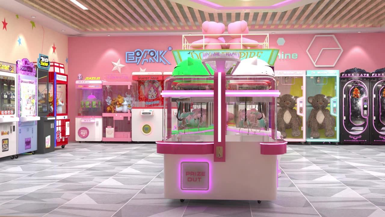 Coin Operated Arcade Commercial Used Small Doll Toy Crane Game Machine ...