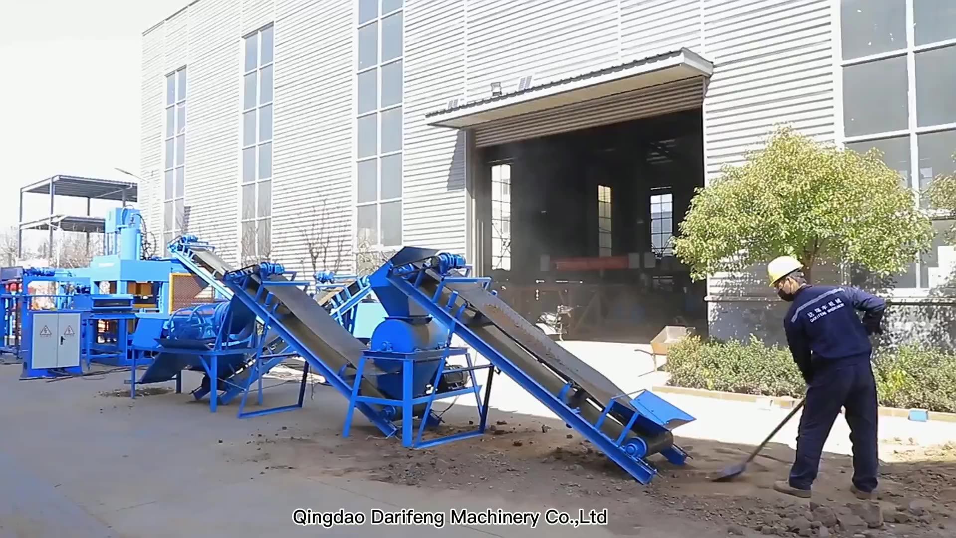 Df10-10s Automatic Clay Soil Interlocking Bricks Making Machine Press ...
