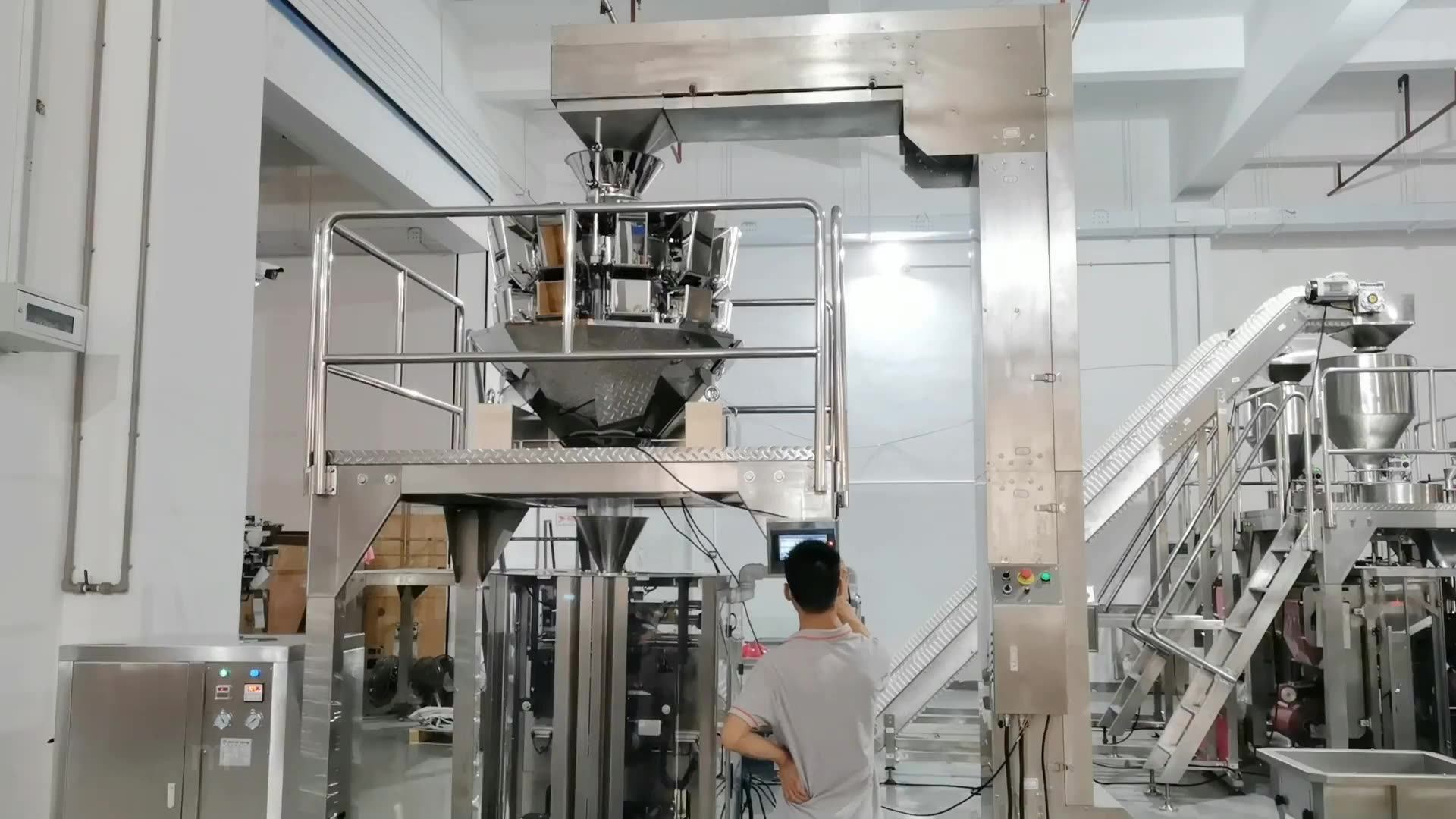 Automatic Weighing 1kg 2kg 5kg Ice Cube Bag Packaging Machine With ...