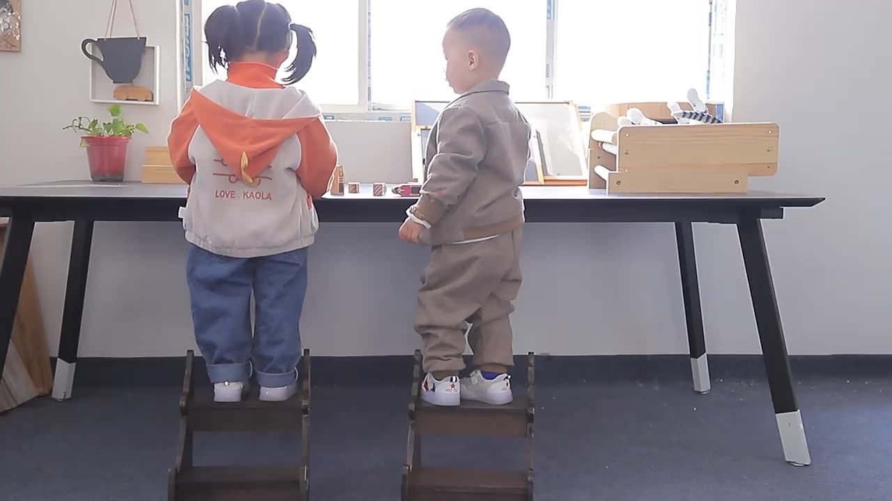 Simple Adjustable Children Outdoor Toy Balance Step Stool School ...