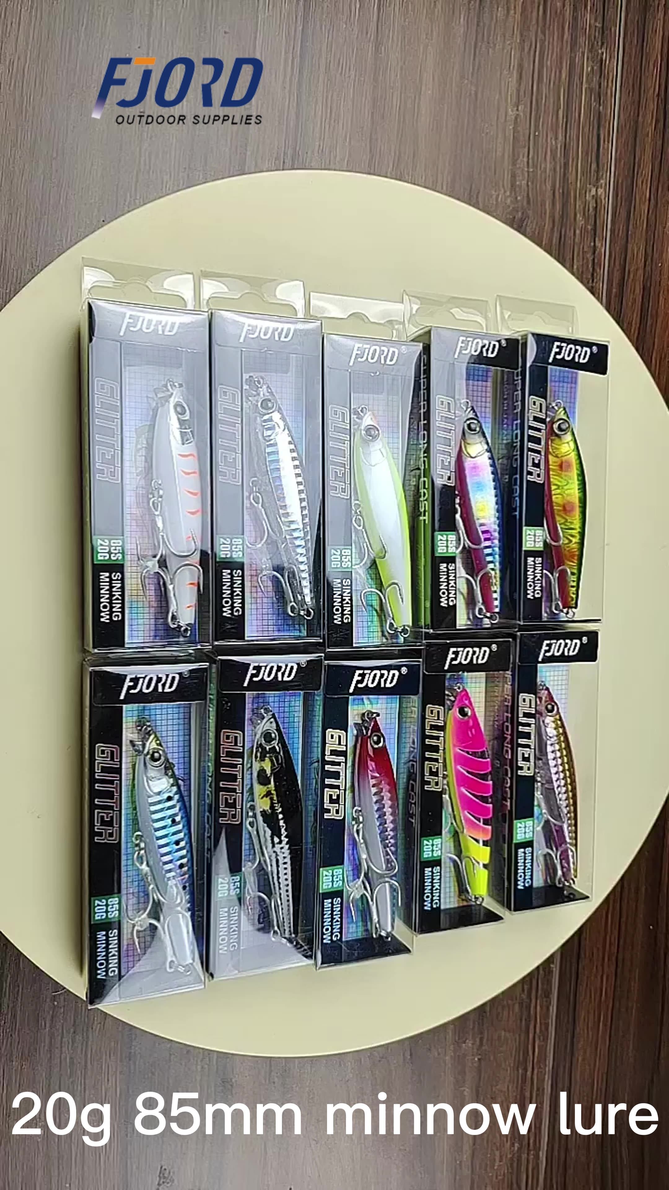 Fjord Oem 20g 85mm Plastic Saltwater Minnow Fishing Lures Saltwater ...
