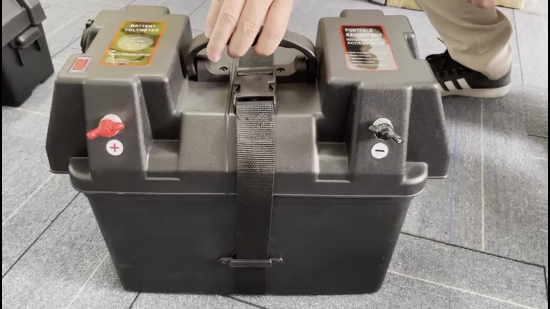 Outdoor Plastic Waterproof 12v Battery Box Camping Adventure Battery ...