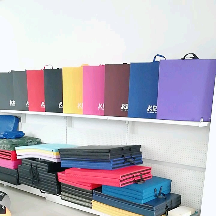 Non Slip Gym Mats Workout Padded Pilates Yoga Gym Crash Training ...