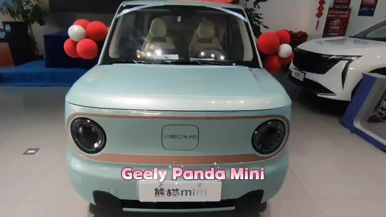 Geely Panda Mini Ev Car 4 Seats Electric Car Super Cute Bear Model ...