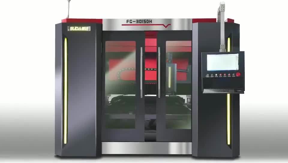 Fg3015 3000w Loading And Unloading Table Fiber Laser Cutting Machine ...