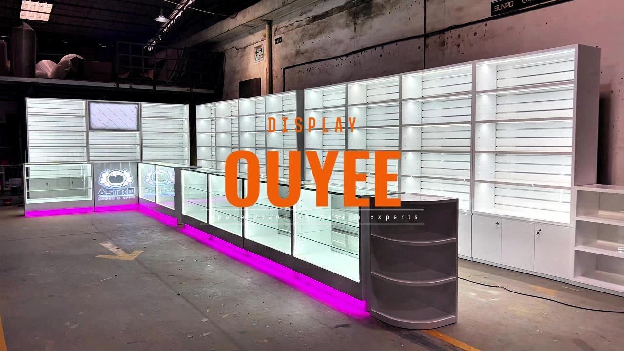 Convenience Store Wooden Tobacco Display Cases Glass Lockable Retail ...