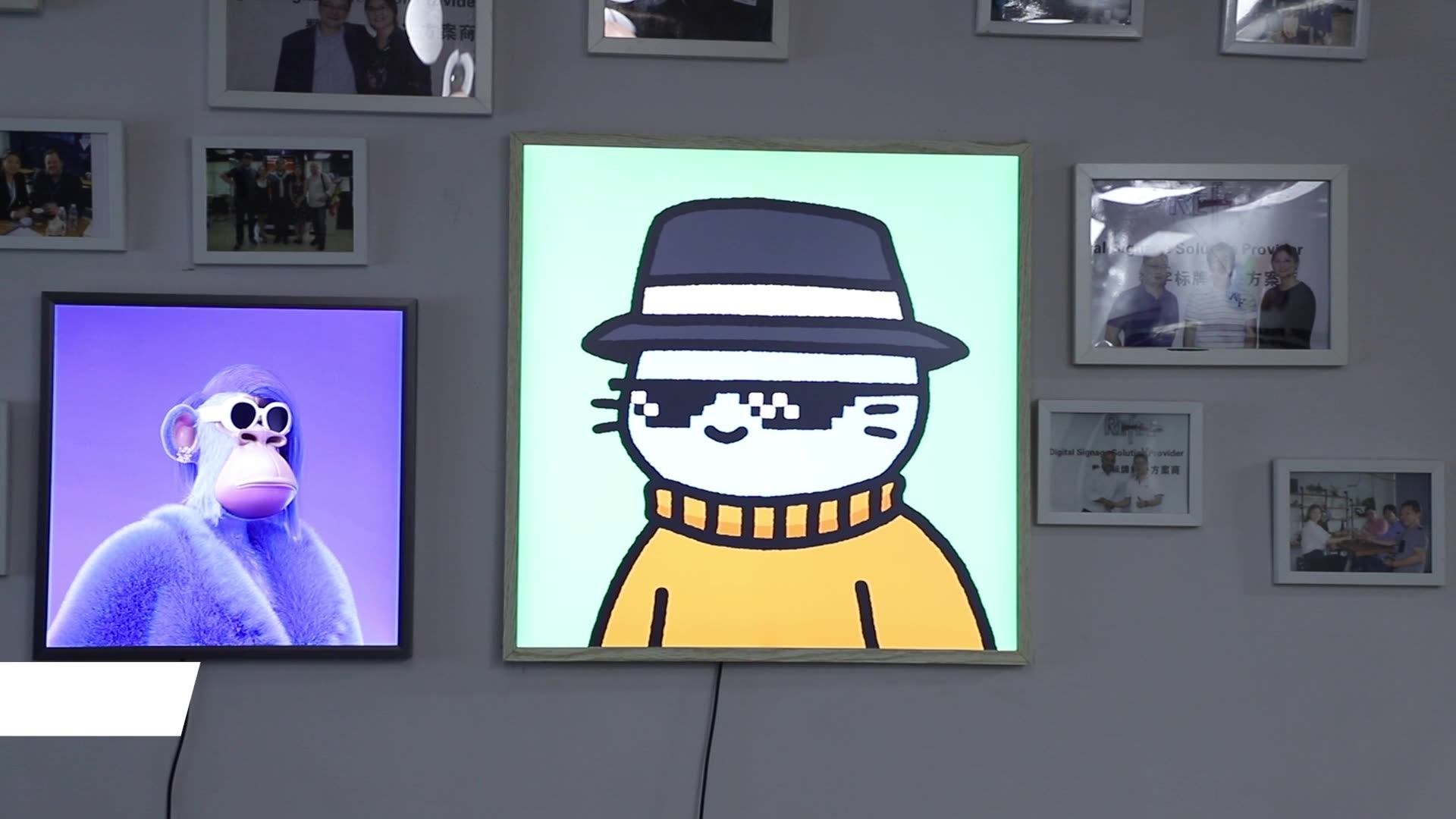 Wall Mount Ntf Digital Frame Wifi Wallet Crypto Art 2k 4k Video Lcd ...