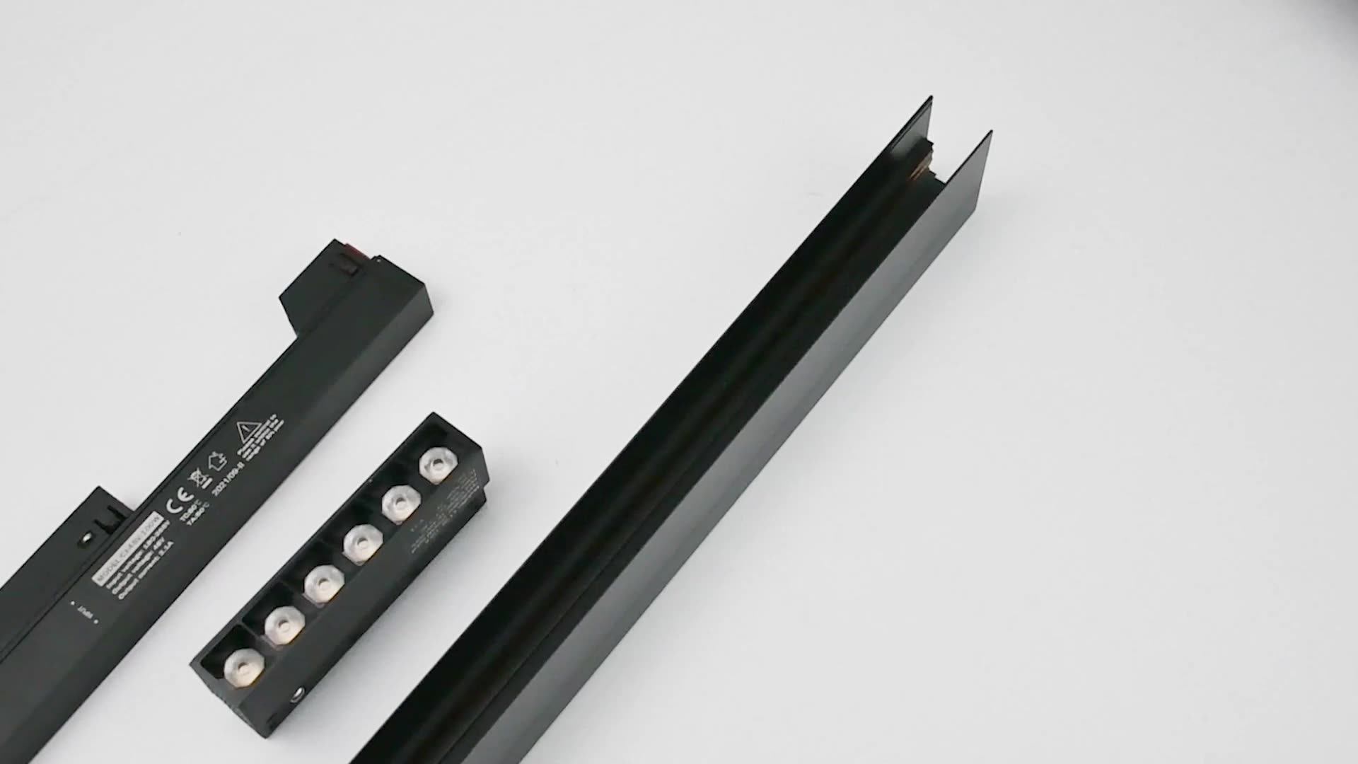 Ultrathin Smart Magnetic Track Light Tuya Dimmable Recessed Track Light ...