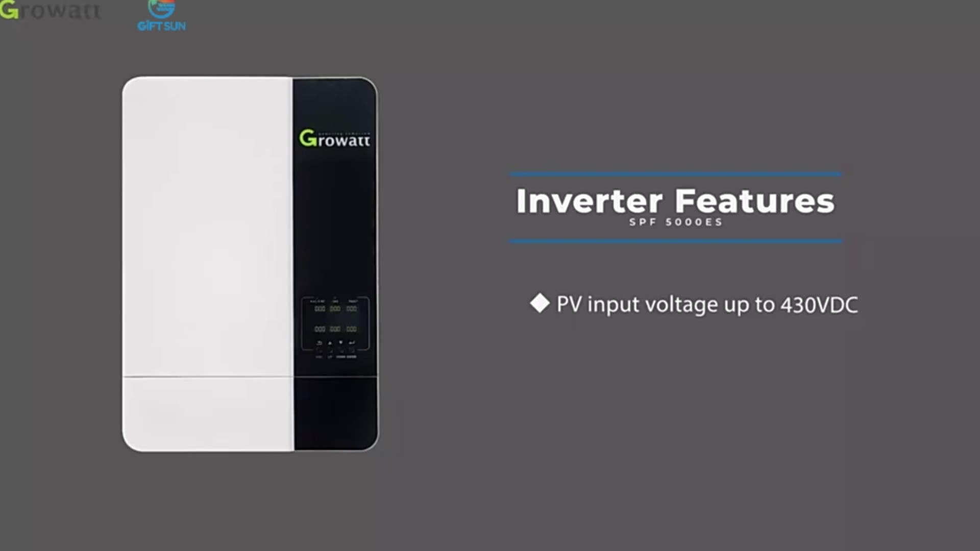 Growatt 3500es Spf 5000es Inverter Off Grid 3000w 5000w 3kw 5kw Pure Sine Wave Off Grid Solar ...