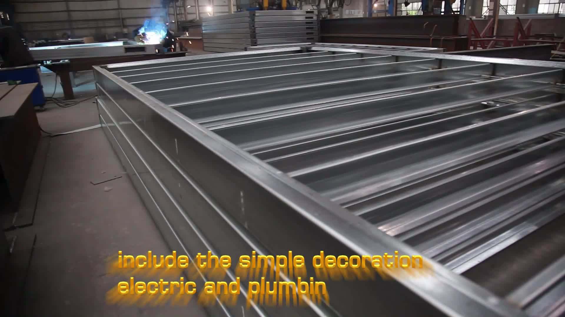 Prefabricated Modular 20ft Flat Pack 2-story Container Van House For ...