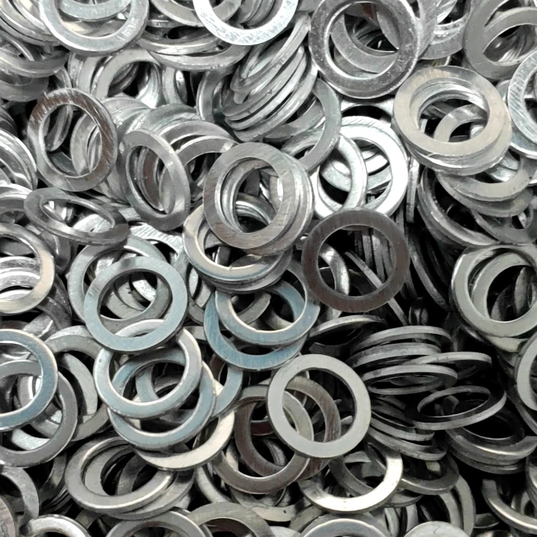 Metal Galvanized Sliver Steel Flat Washer For Mechanical Industrial ...