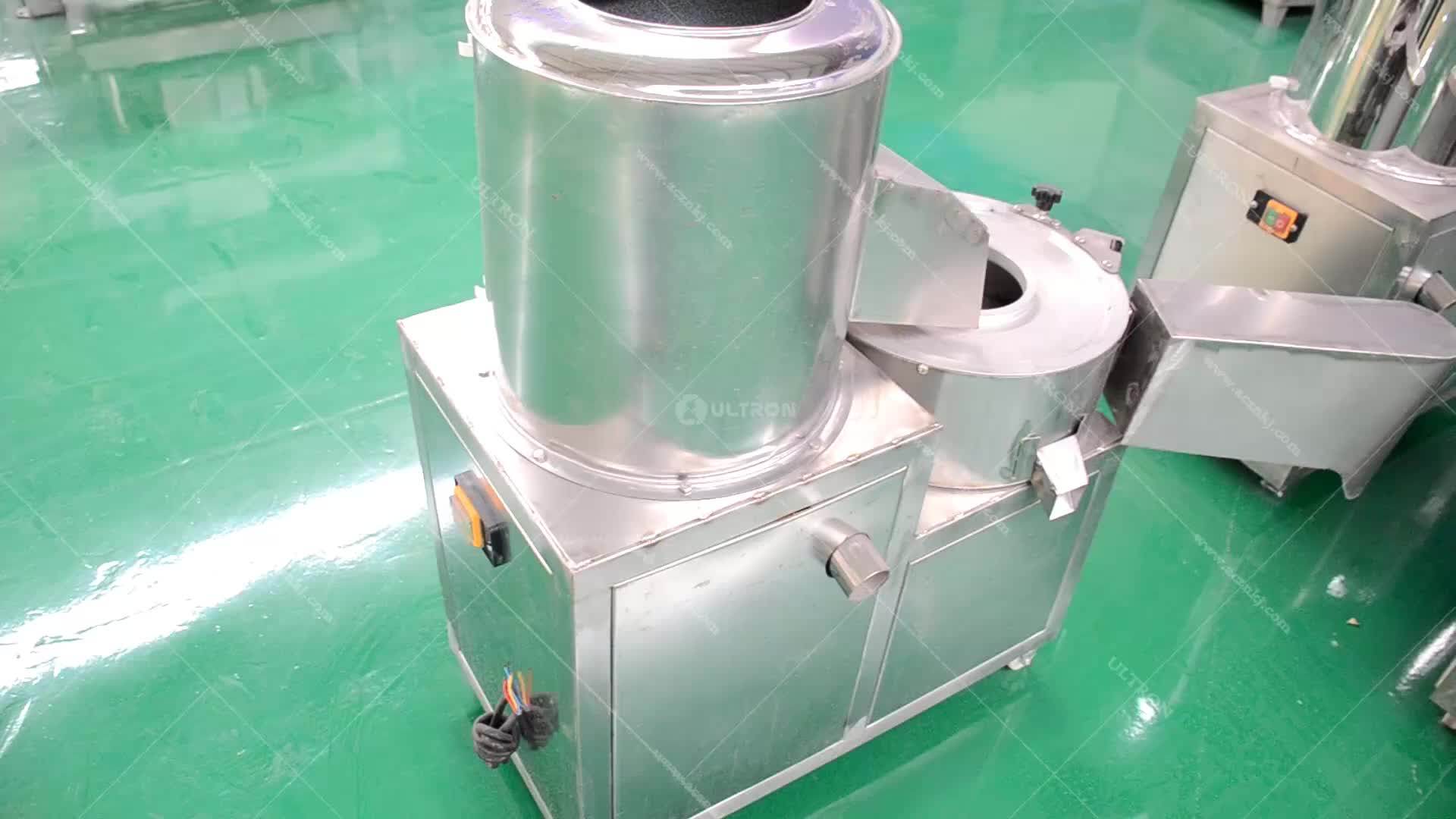 Potato Washing Peeling Slicing Machine/industrial Potato Peeler Machine ...